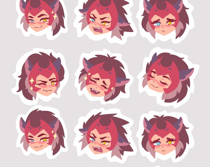 Catra Emoji Sticker Sheet (she Ra and the Princesses of Power) - Etsy