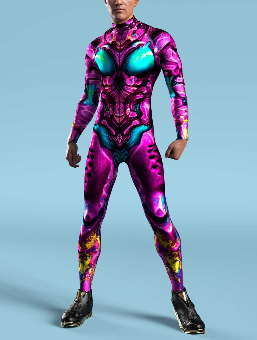 Alien Costume Men Alien Bodysuit Men Festival Costume for - Etsy