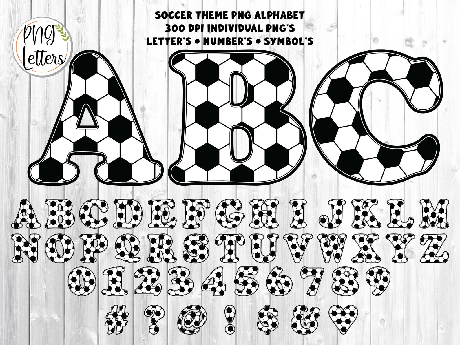 Soccer Alphabet Letters Number & Symbols PNG, Sports Alphabet Letters ...