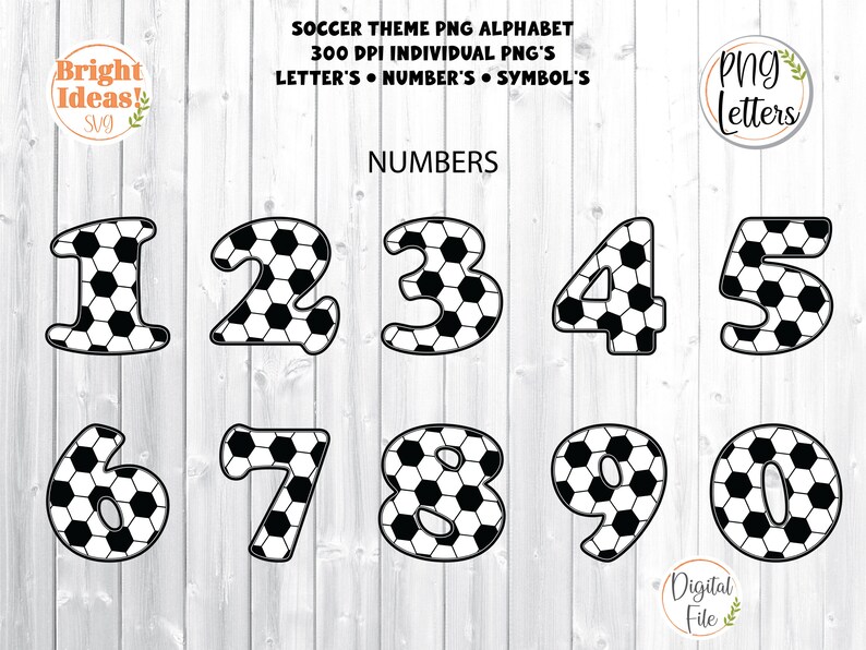 Soccer Alphabet Letters Number & Symbols PNG Sports Alphabet - Etsy Canada