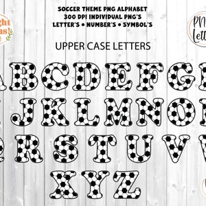 Soccer Alphabet Letters Number & Symbols PNG, Sports Alphabet Letters ...