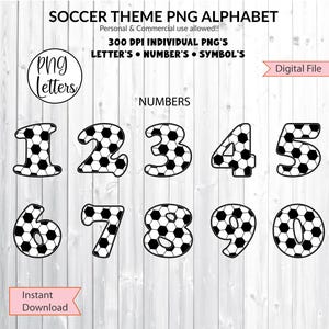 Soccer Alphabet Letters Number & Symbols PNG, Sports Alphabet Letters ...