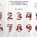 Football Alphabet Letters Number & Symbols PNG Sports - Etsy