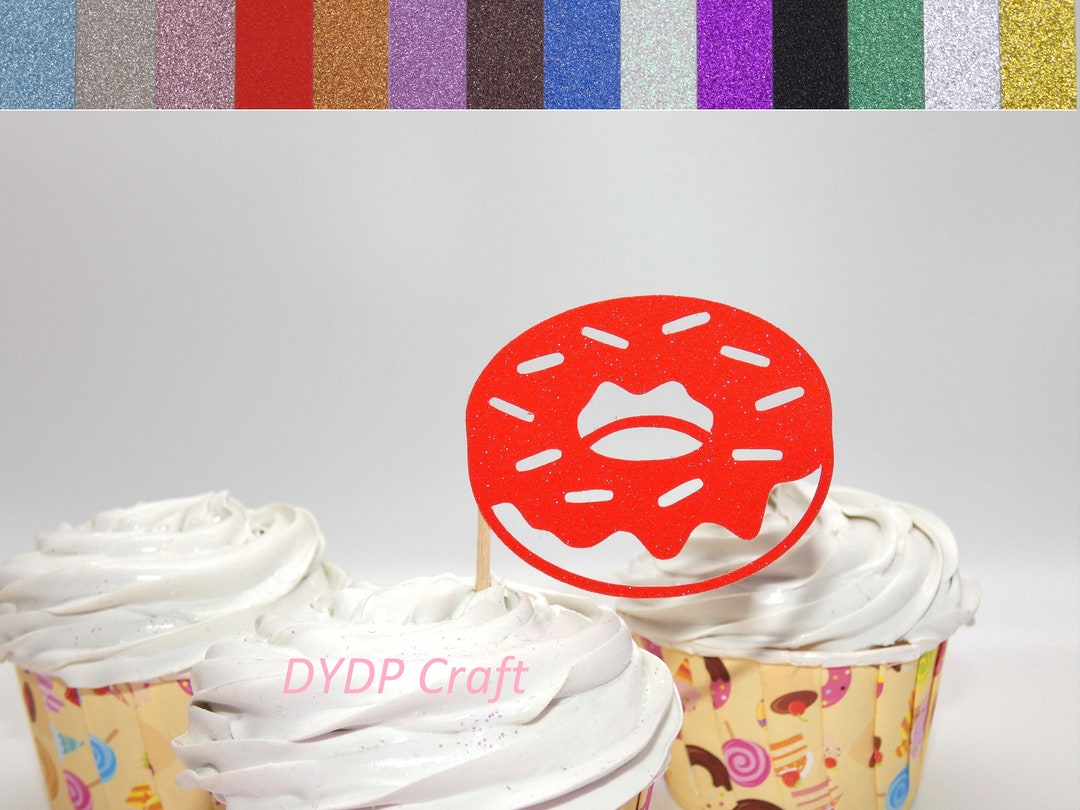 Donut Cupcake Toppers Donut Themed Party Decorations Donut - Etsy