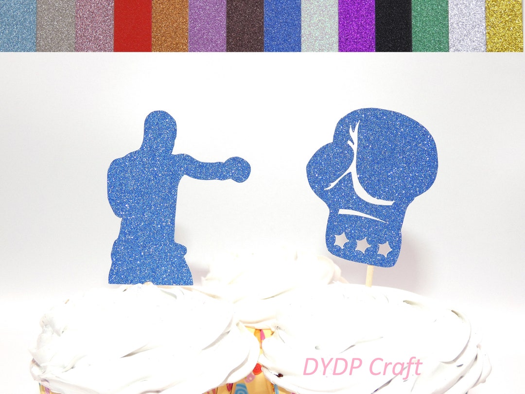 Boxing Cupcake Toppers,boxer Birthday Decorations, Fitness Cupcake ...