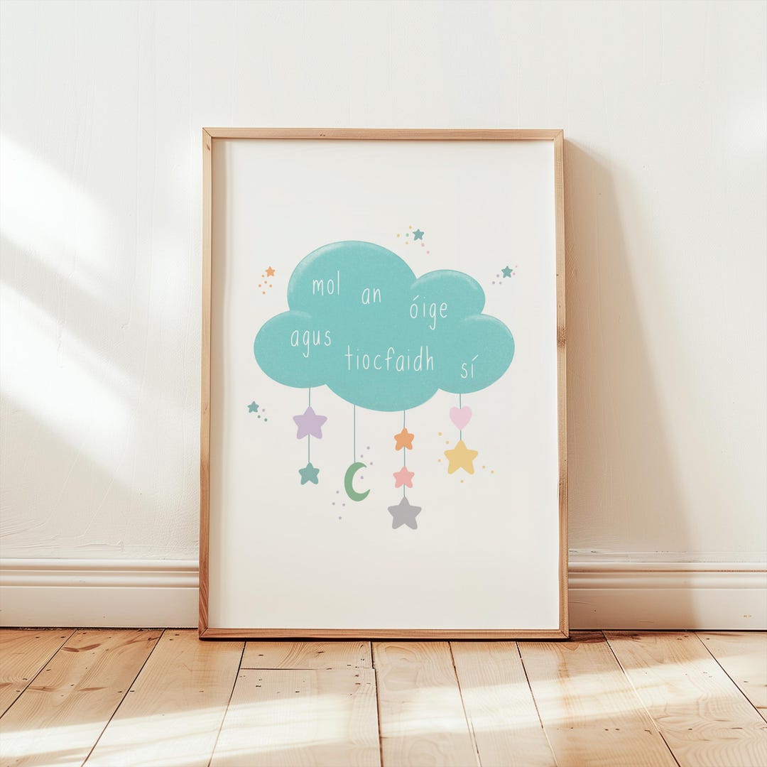 Mol an Óige Agus Tiocfaidh Sí | Irish Wall Art - Etsy