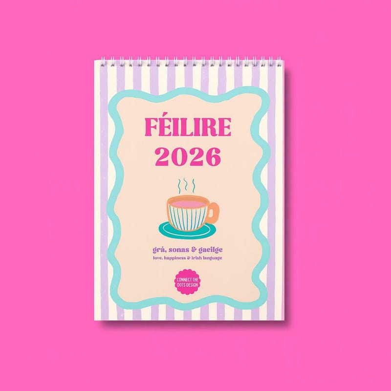 Pink Wooden Calendar - Etsy UK