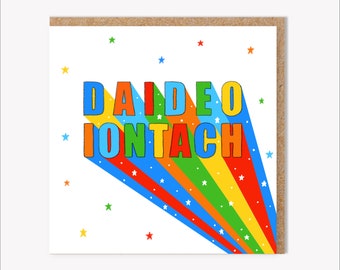 Mamó Agus Daideo Nua, Congrats, Irish Language Greeting Card, Gaeilge ...