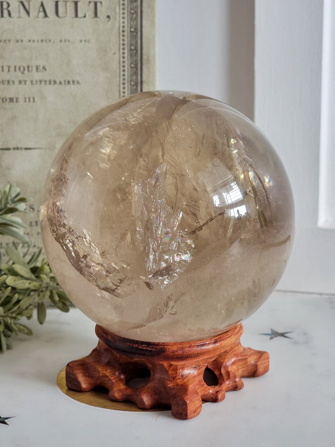 Teakwood Sphere Stand Carved Sphere Holder Size 7 - Etsy