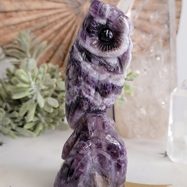 Amethyst Owl - Etsy