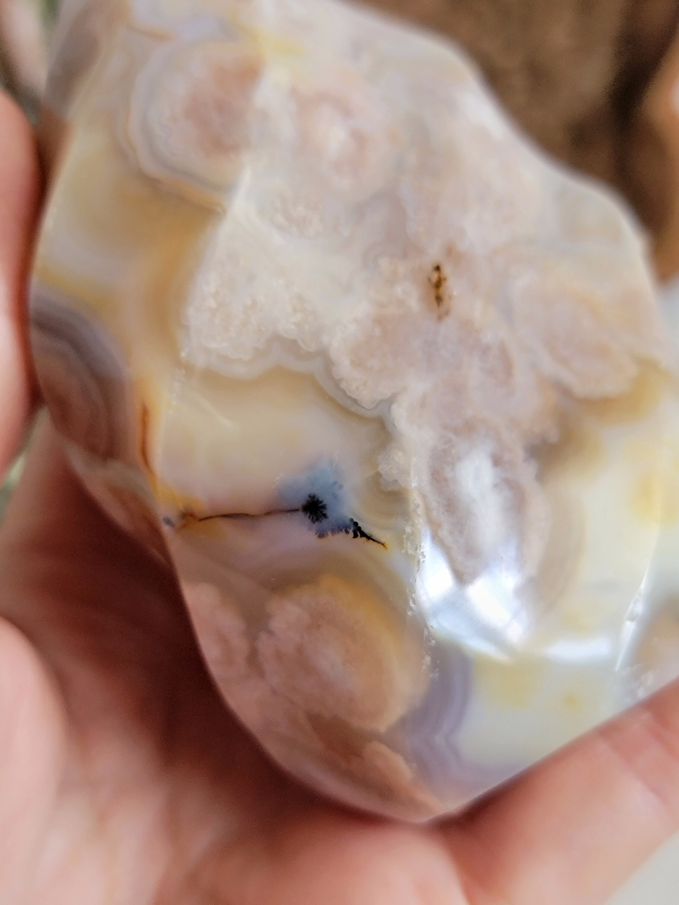 Creamy Caress Flower Agate Carved Flame Carving FAF11 - Etsy