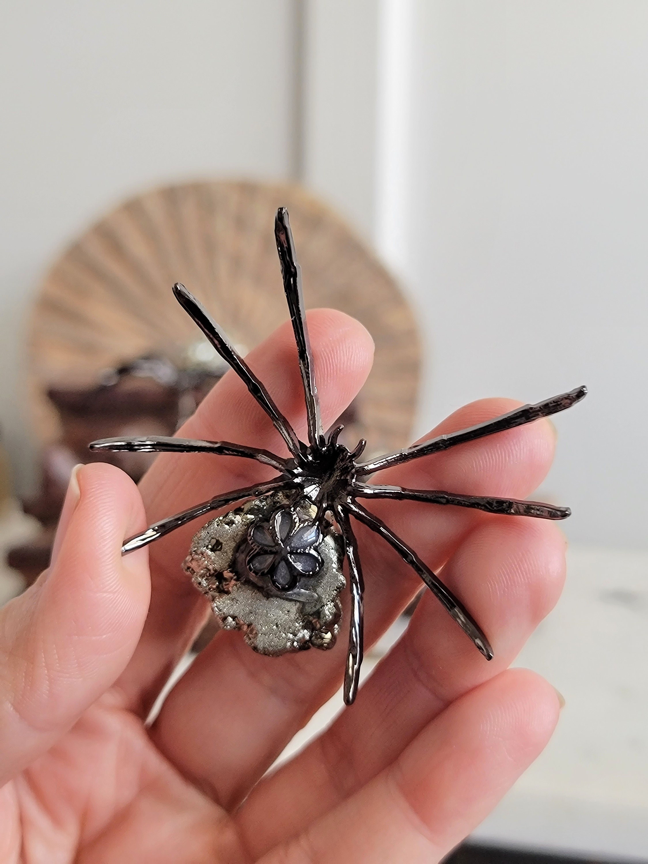 Adorable Arachnid Pyrite Nugget Spider Sculpture - Etsy