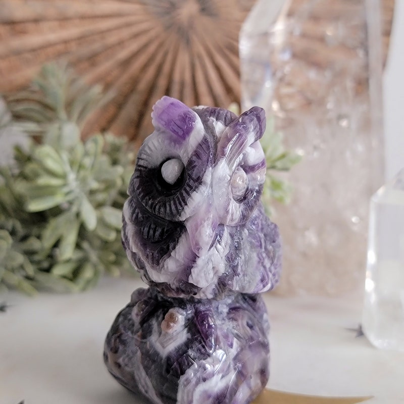 Amethyst Owl - Etsy