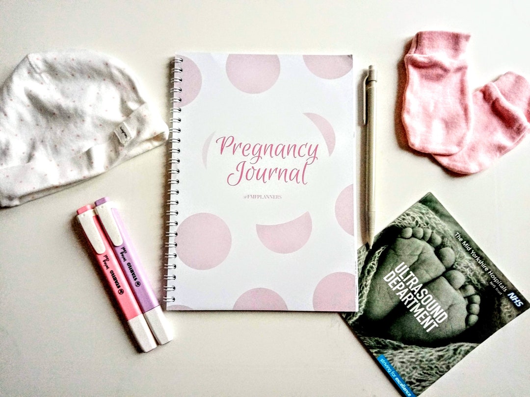 Pregnancy Journal Pregnancy Planner Gifts pink and White - Etsy UK
