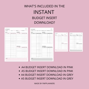 Digital Undated Monthly Budget Planner Printable - Etsy