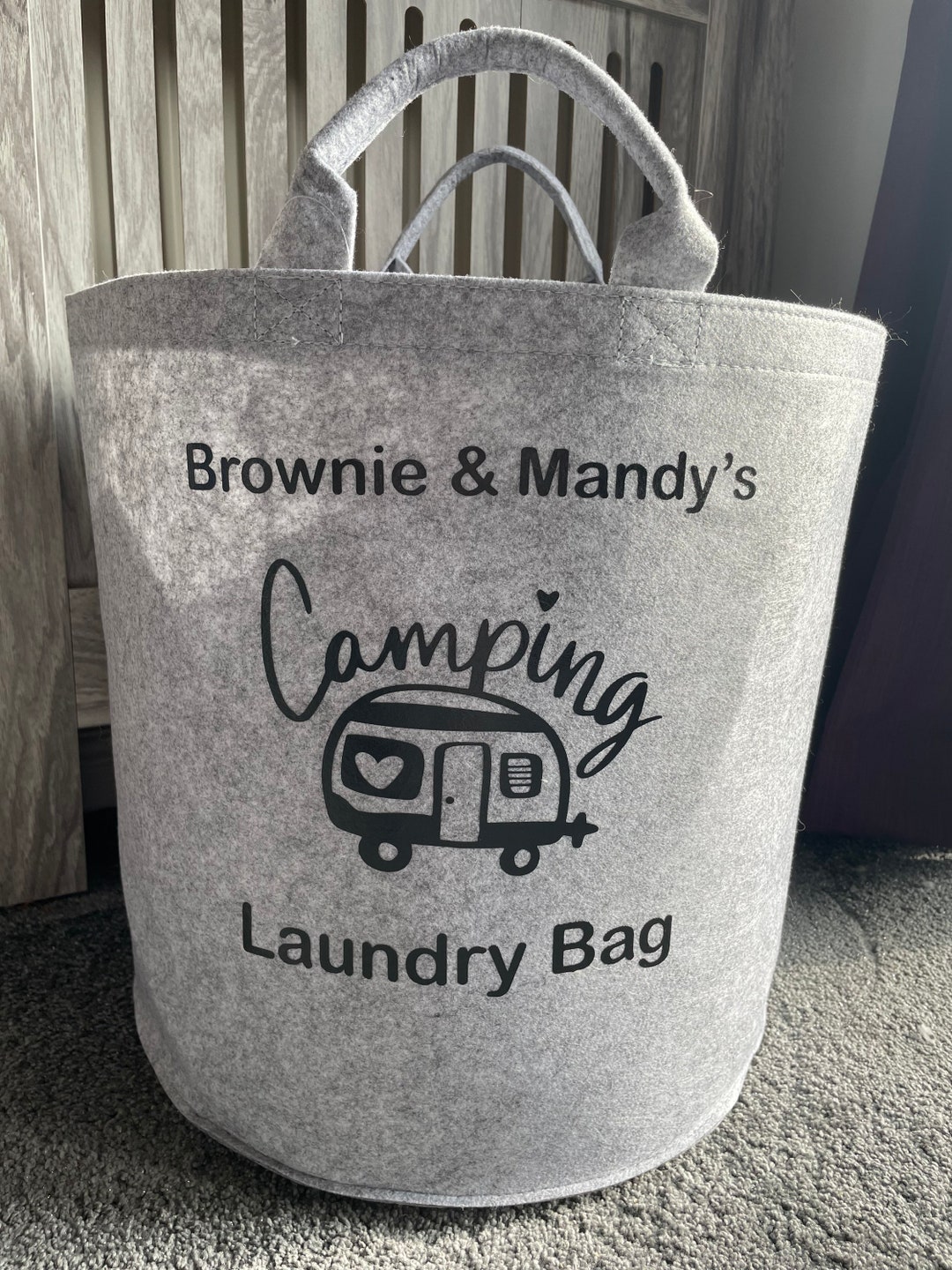 Personalised Camping, Foldable, Caravan Laundry, Wash, Bag, Basket ...