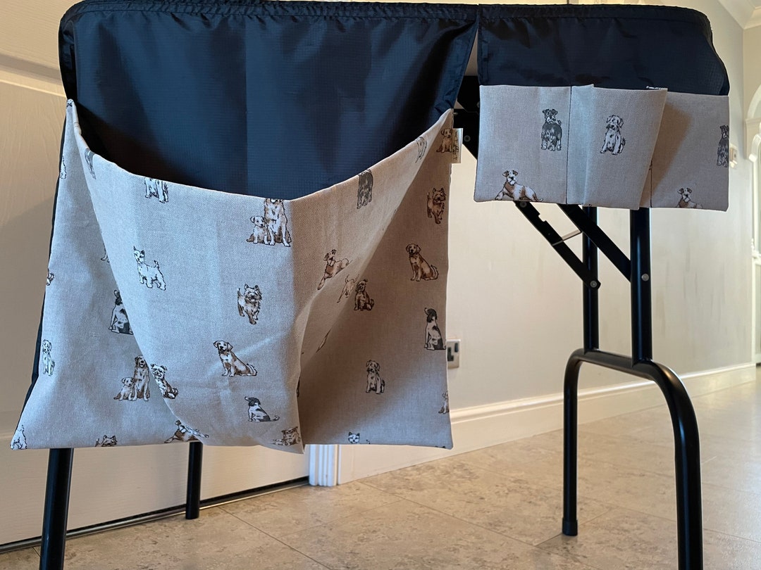 Dog Grooming Table Fur Bin Set: Table Tidy & Face Mask - Etsy