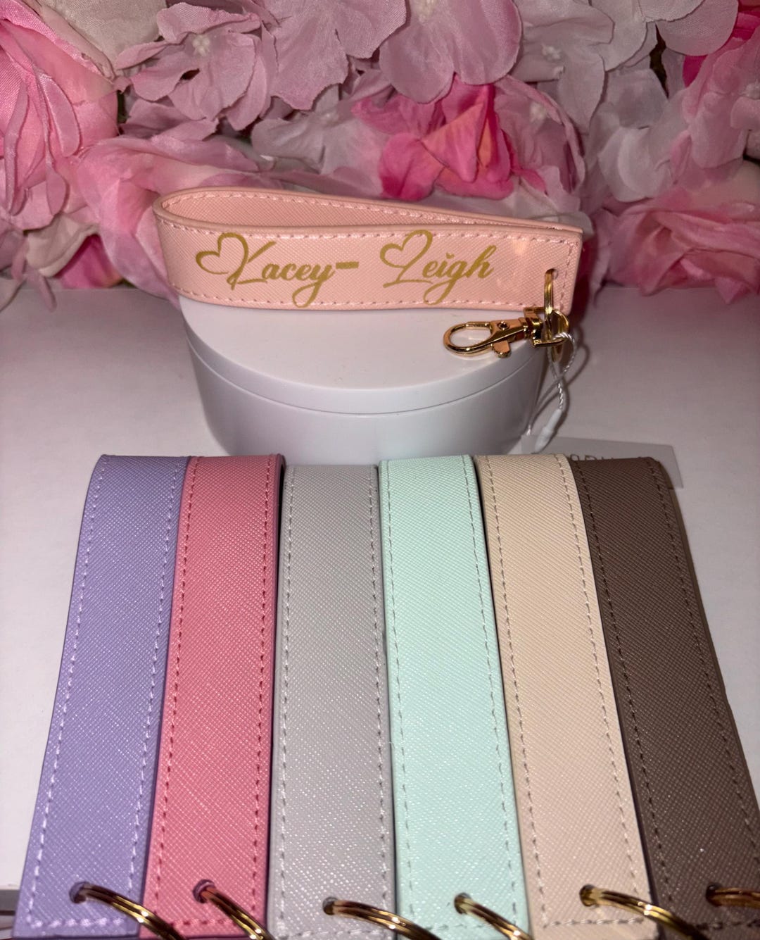 Personalised Faux Leather Keyring, Car Key Wristlet - Etsy Australia