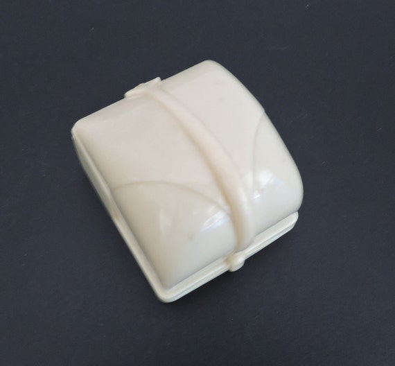 Vintage Ring Box Art Deco Style Holder Ivory Color Ce… - Gem