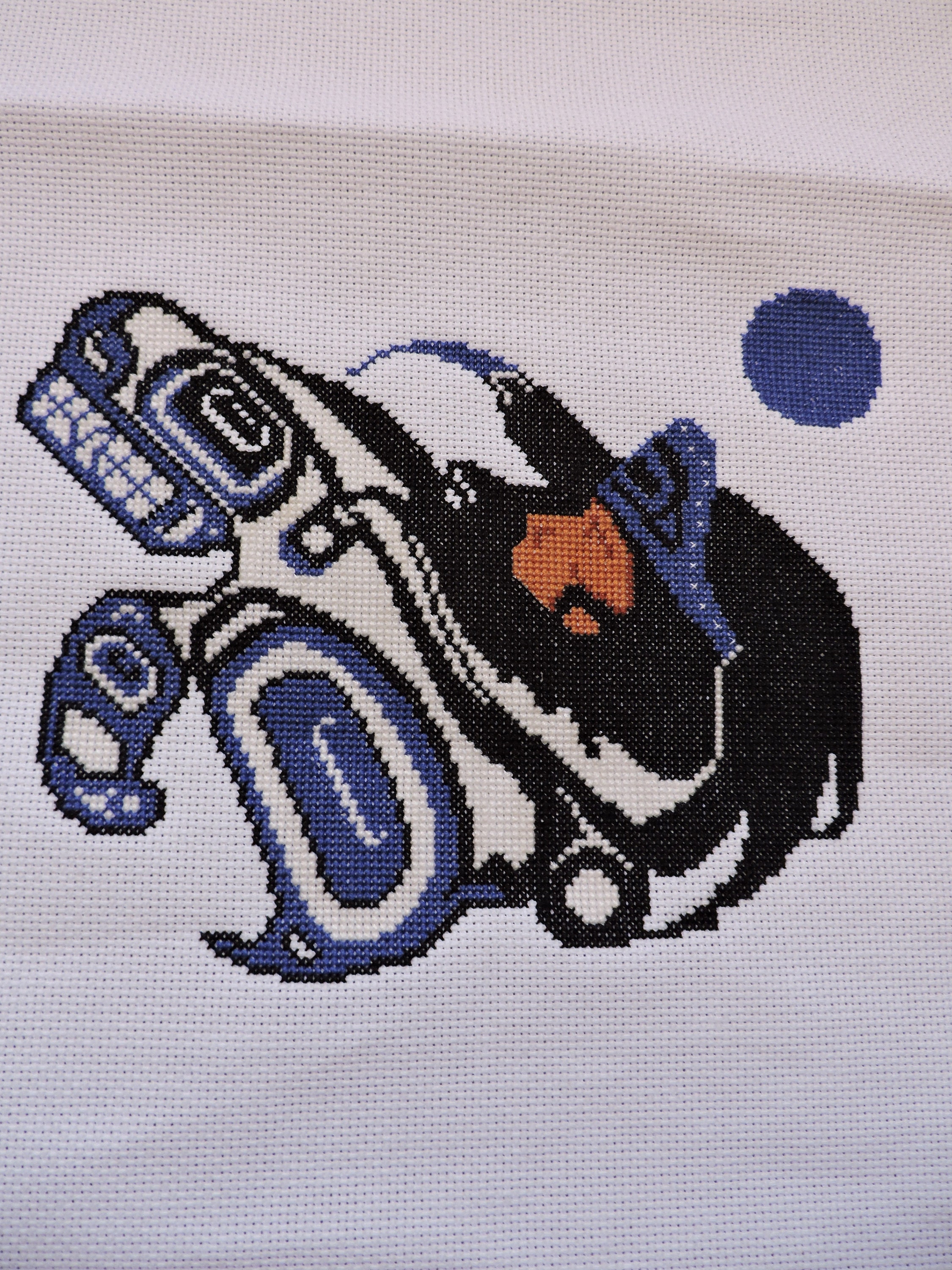 Haida Art Killer Whale Under the Blue Moon Completed Design - Etsy