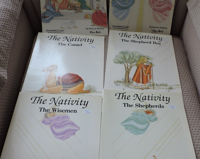 Marbek Nativity Scene Cross Stitch Charts Bethlehem Star Holy Family ...