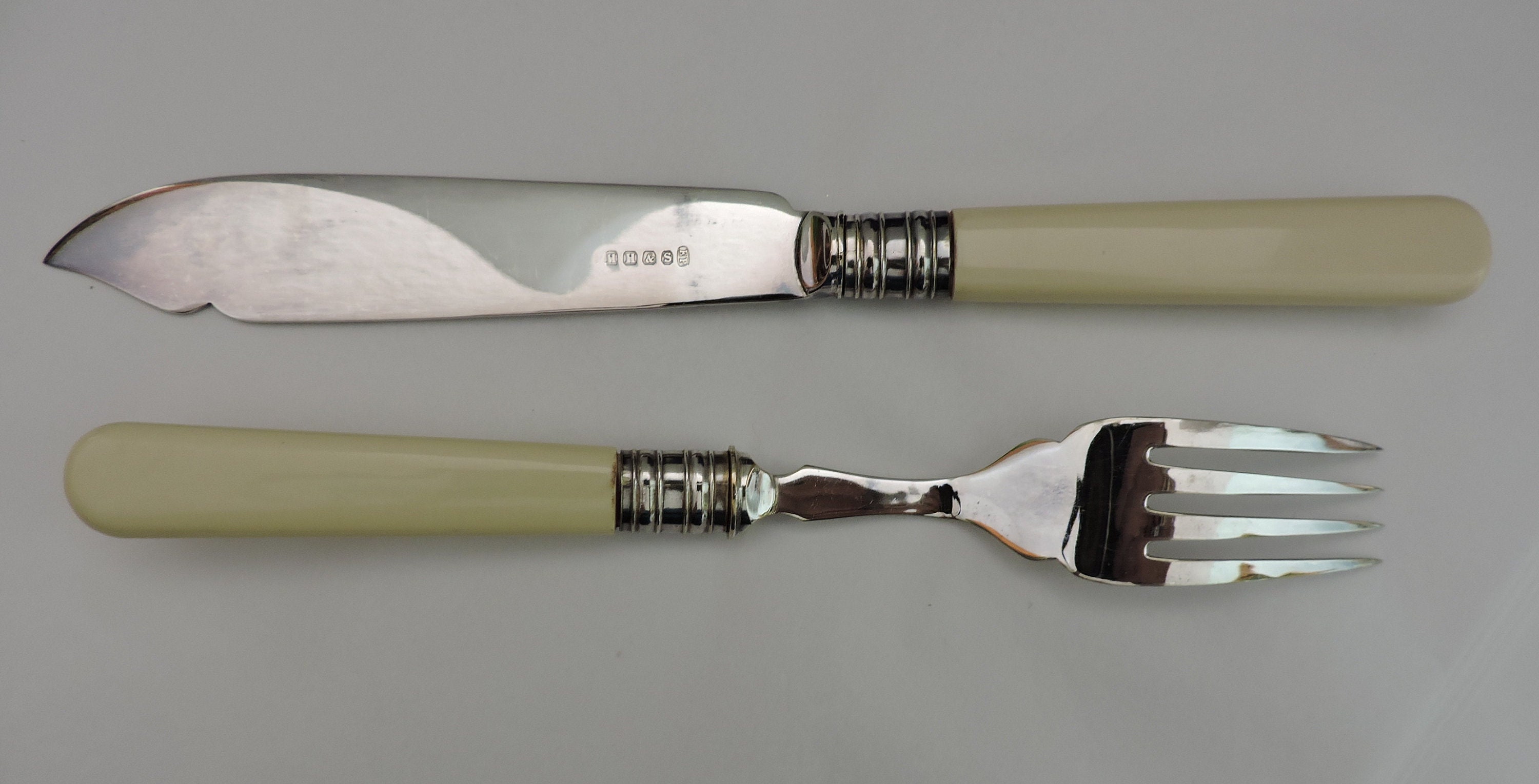Fish Knife and Fork Set in Six Original Keep Safe Box Vintage Henry ...