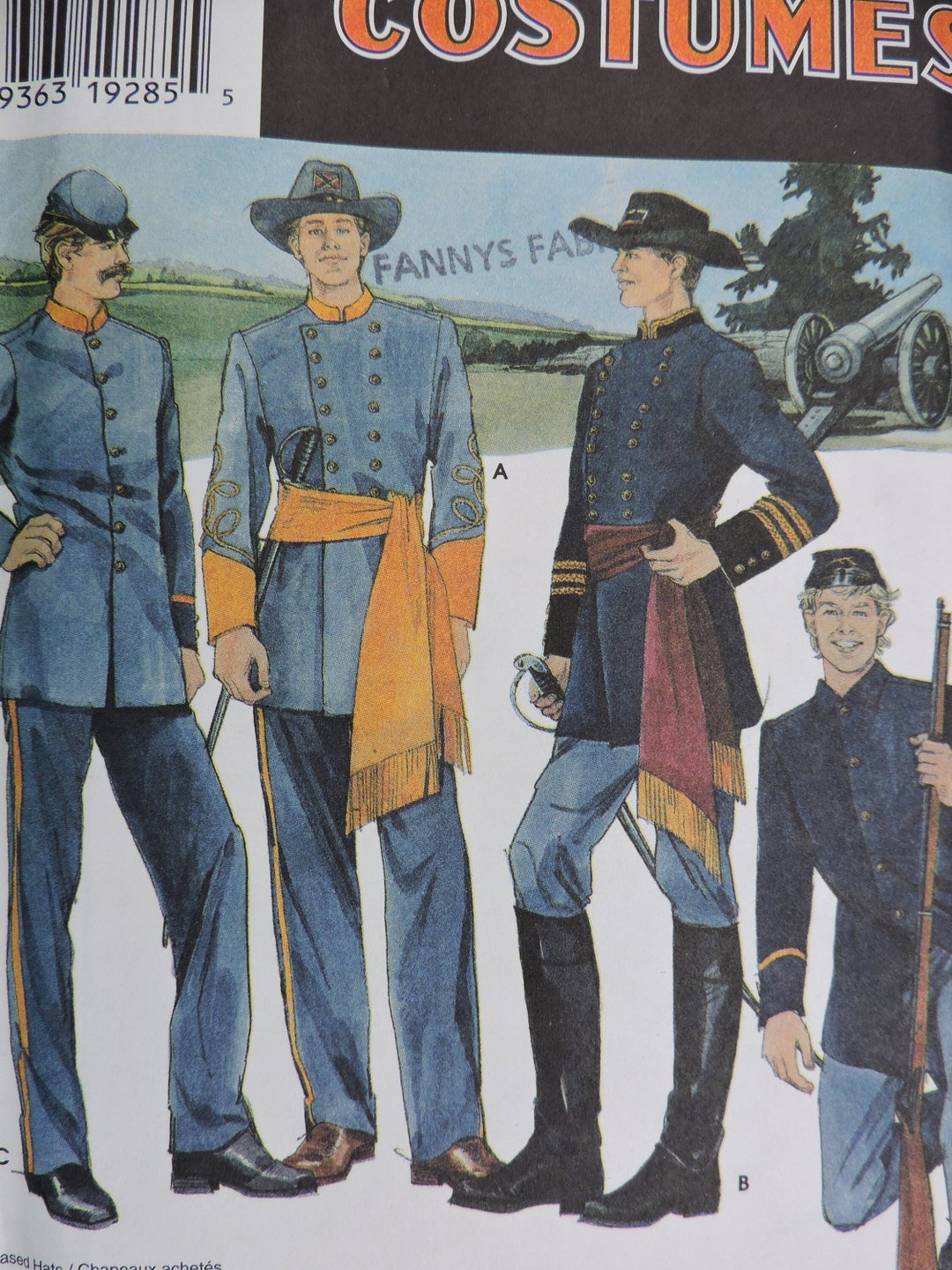 Civil War North South War Costume Reenactment Stage Play Unisex ...