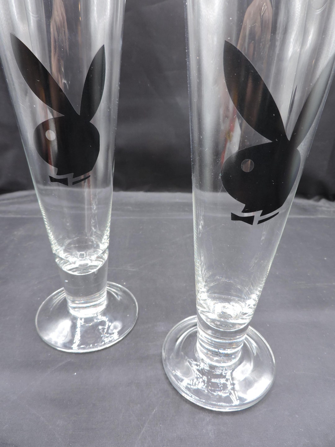 Playboy Beer Pilsner Vintage Bunny Club Set of 2 Glasses Novelty ...