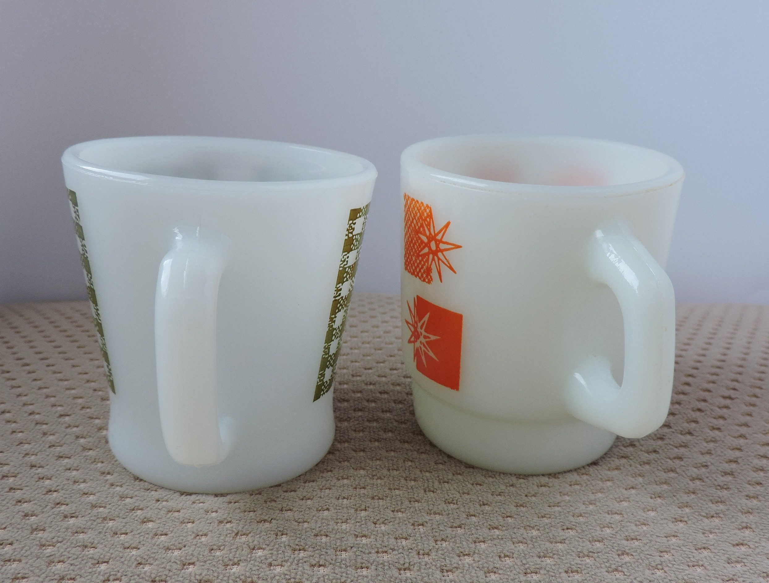 Fire King Coffee Tea Drinking Vintage Beverage Mugs Set of 2 - Etsy