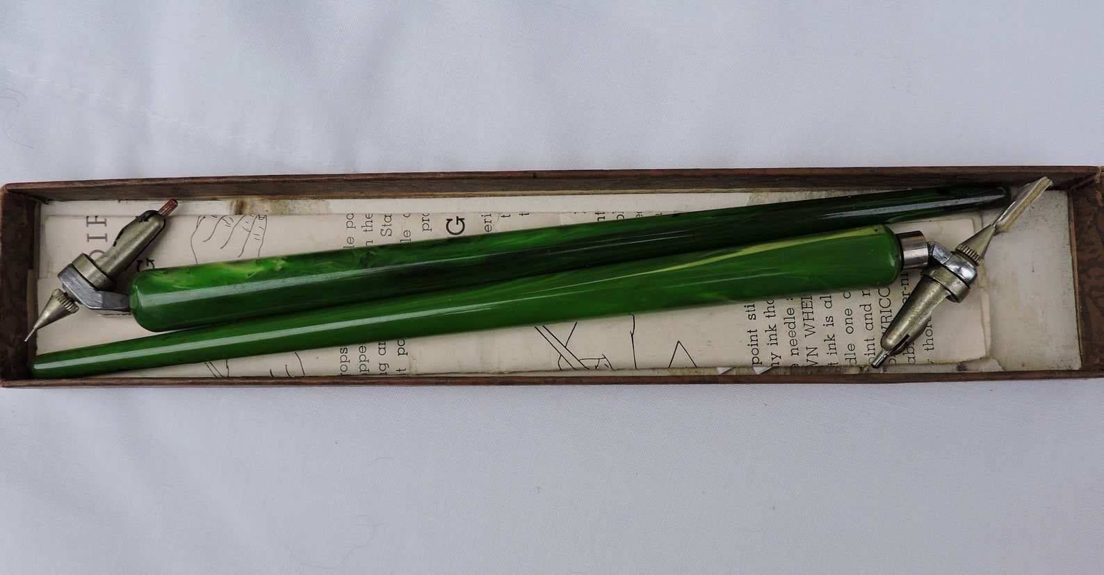 Bakelite Lettering Writing Instrument Set in Original Box ...