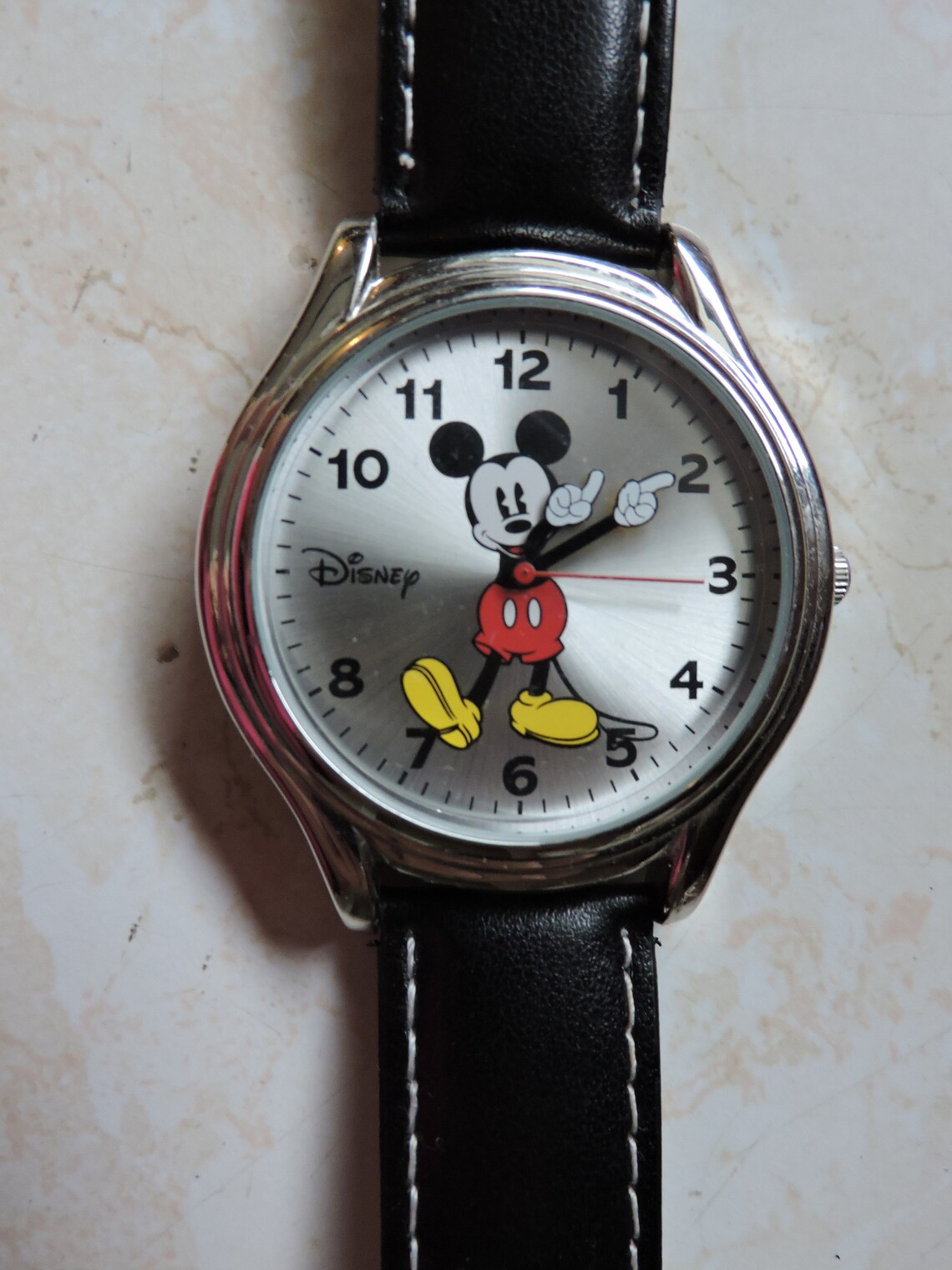Mickey Mouse Watch Large Face Disney Mickey's Time Telling | Etsy Canada
