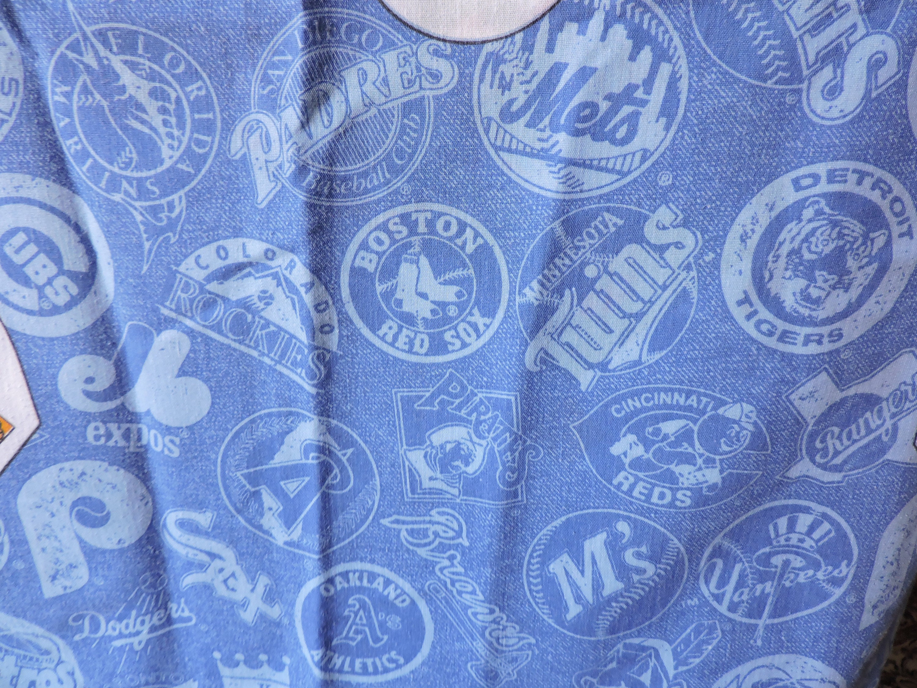 Baseball Team Logos Pitcher Flat Twin Sized Bed Sheet Hitter Boston Red ...