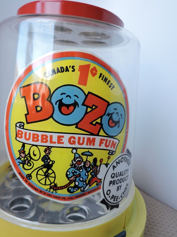 Vintage Bozo 1 Cent Bubble Gum Machine O-PEE-CHEE CO Counter - Etsy
