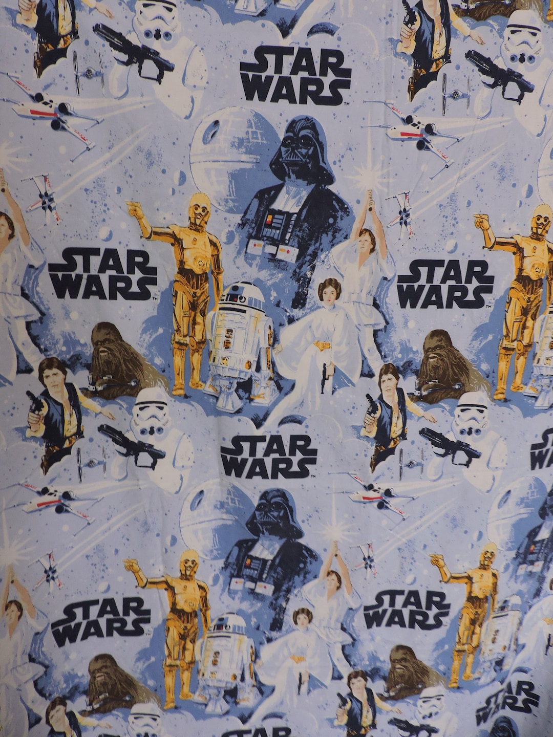 Star Wars Flat Full Size Bed Sheet Character Lucas Films Bed Linen Star ...