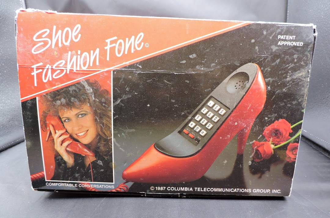 Shoe Fashion Phone Mid Century Red Color Columbia Tel-com Inc 1987 ...