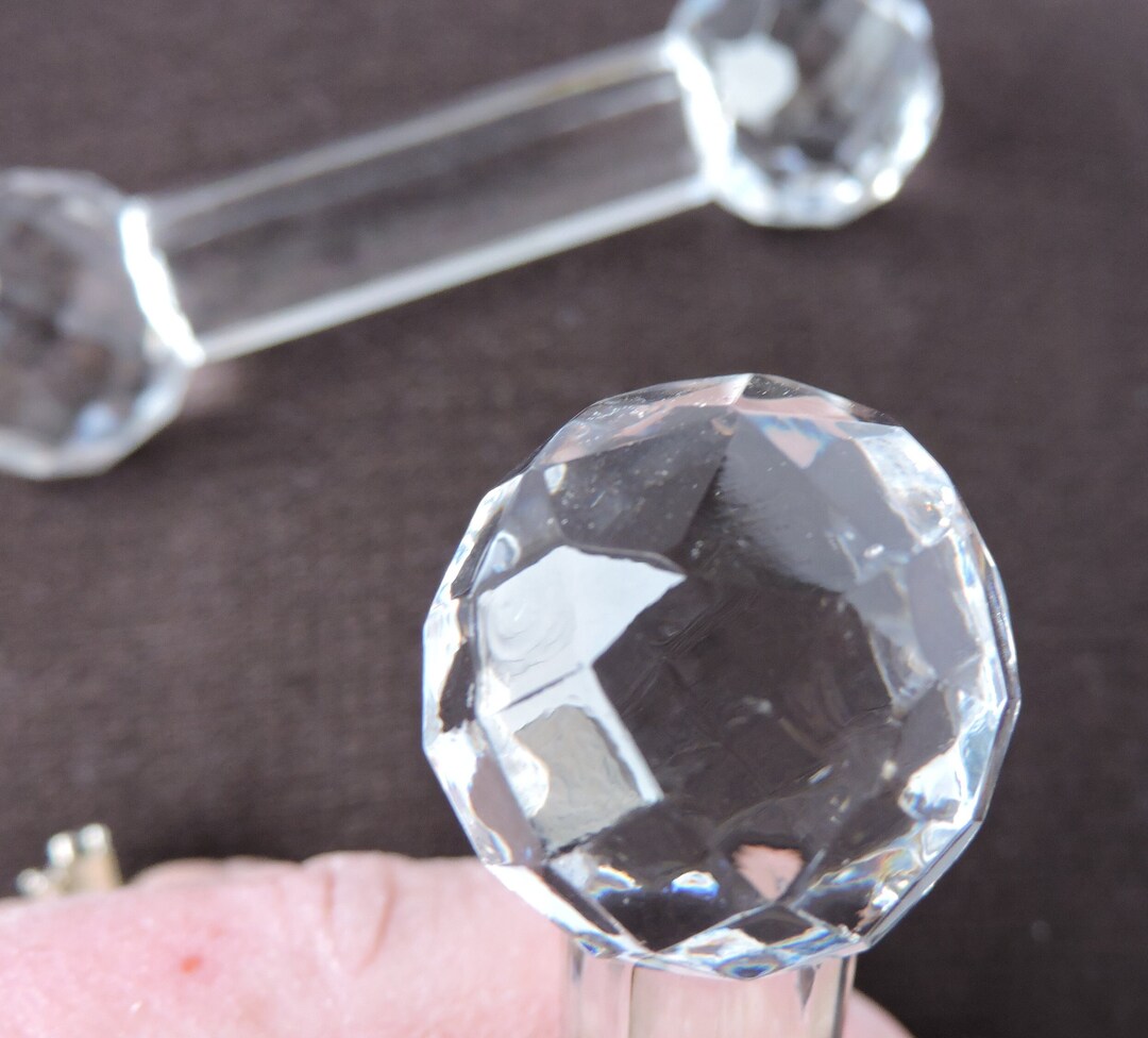 Crystal Knife Rest Faceted Cut Utensil Rests Vintage Set of - Etsy