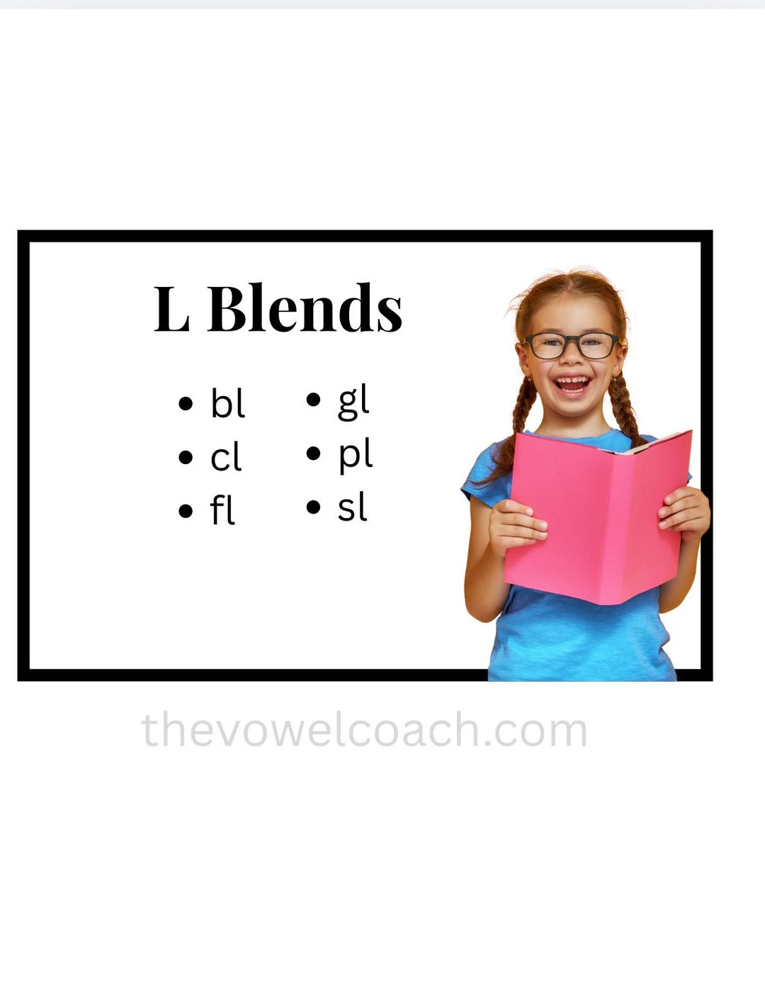 Consonant Blends: Bl, Cl, Fl, Gl, Pl, Sl - Etsy