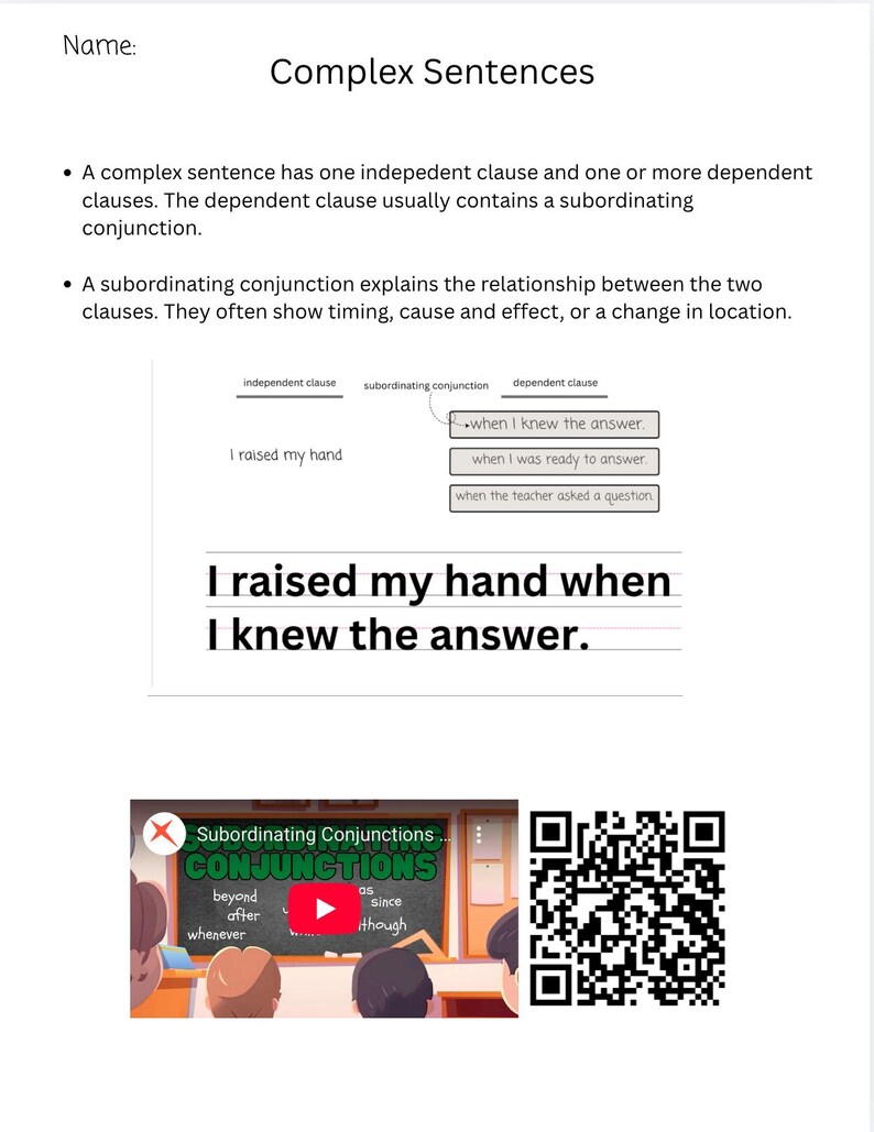 Types of Sentences/sentence Structure: Simple, Compound, Complex ...