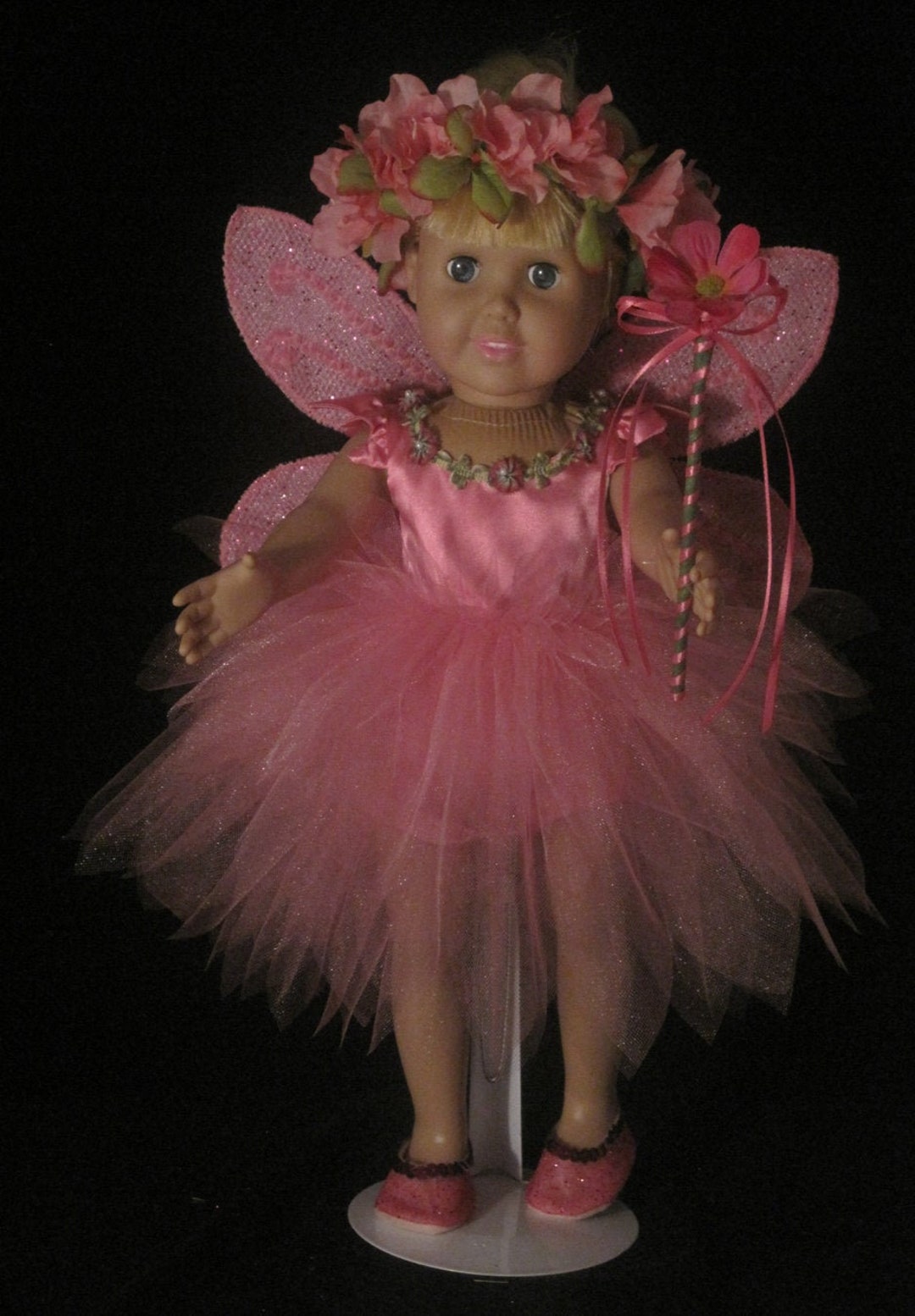 18 Doll Fairy Costume: Pink Carnation, a Garden Flower - Etsy