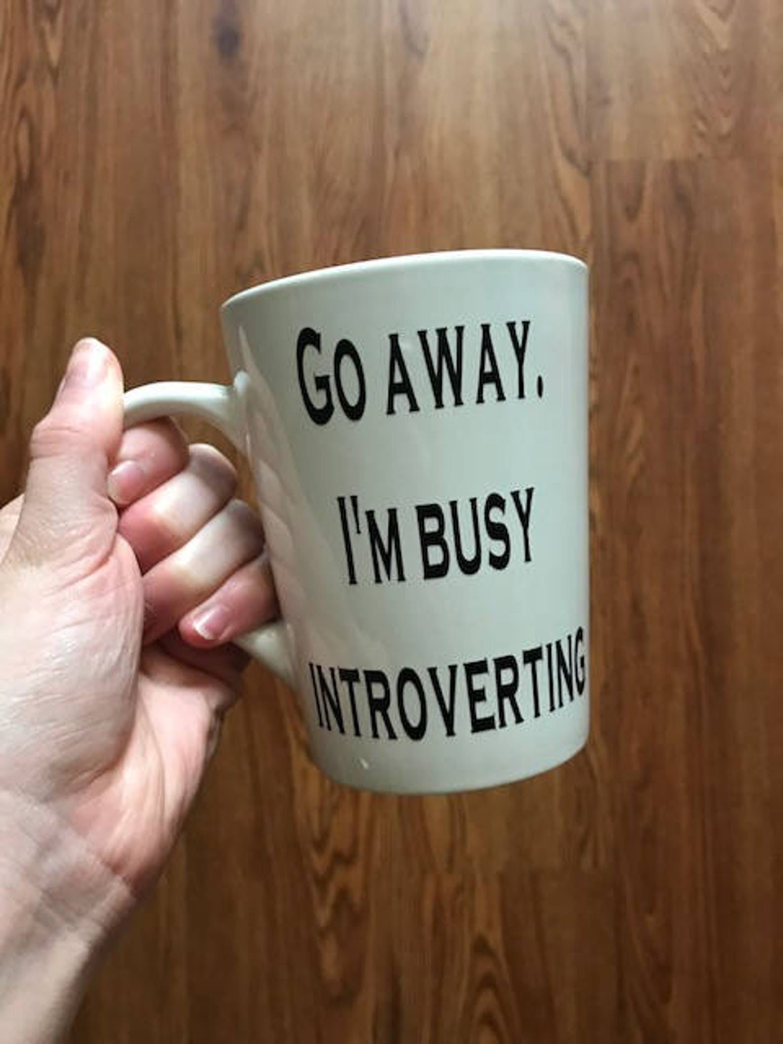 Funny Introverting Mug Vinyl Mugs Cute Coffee Mugs | Etsy