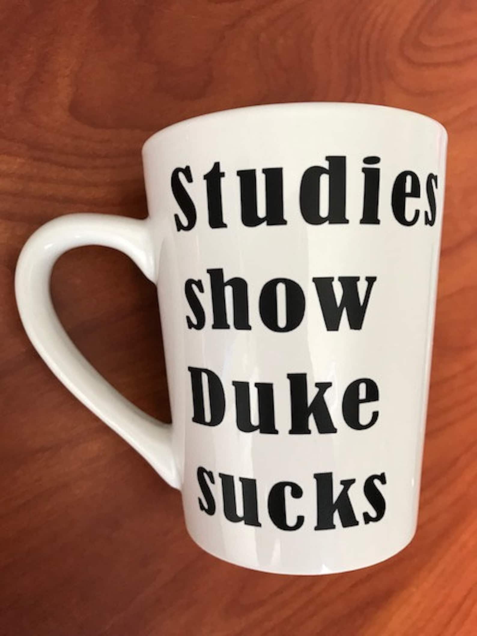 Duke Sucks Mug College Basketball Mugs Basketball Coffee - Etsy