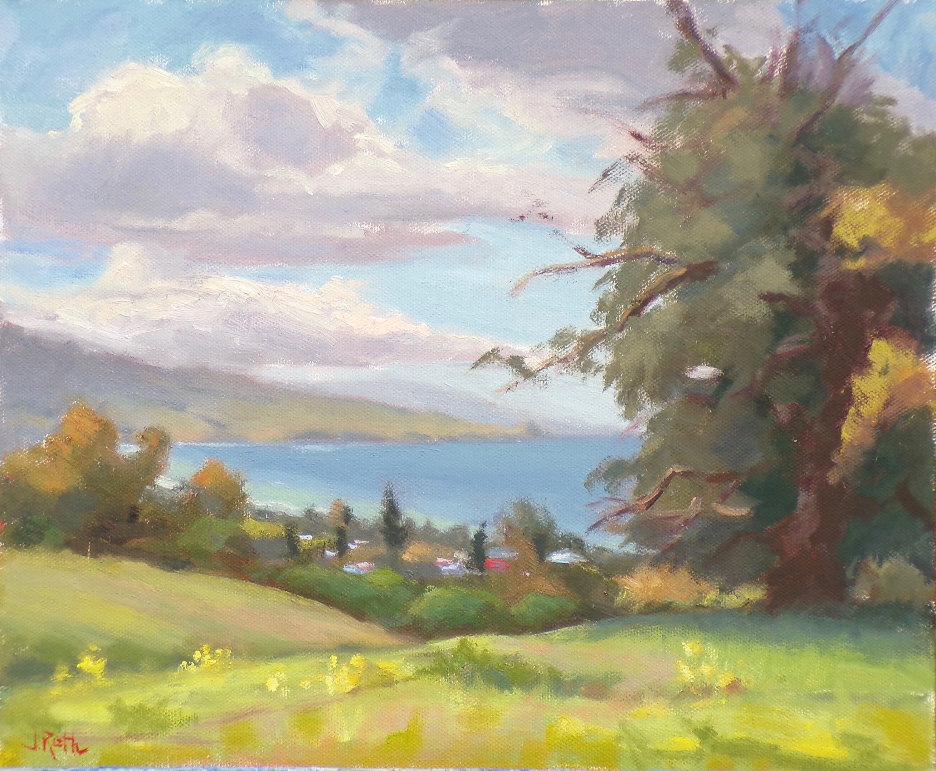 HAWAII OIL PAINTING - Original Art - Maui Scene -upcountry- Landscape ...