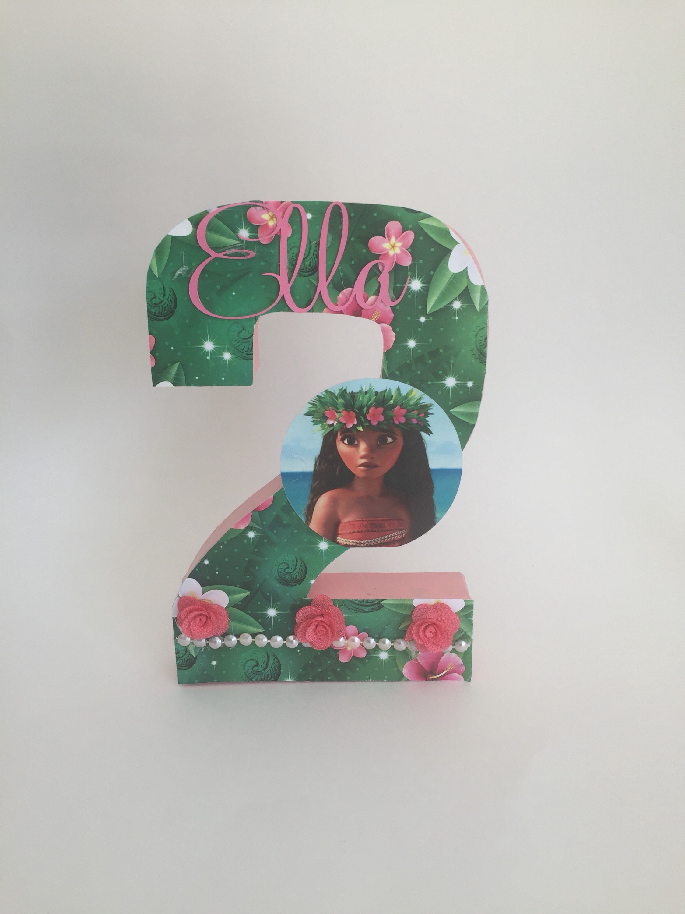 Personalized Moana Birthday number Moana birthday | Etsy