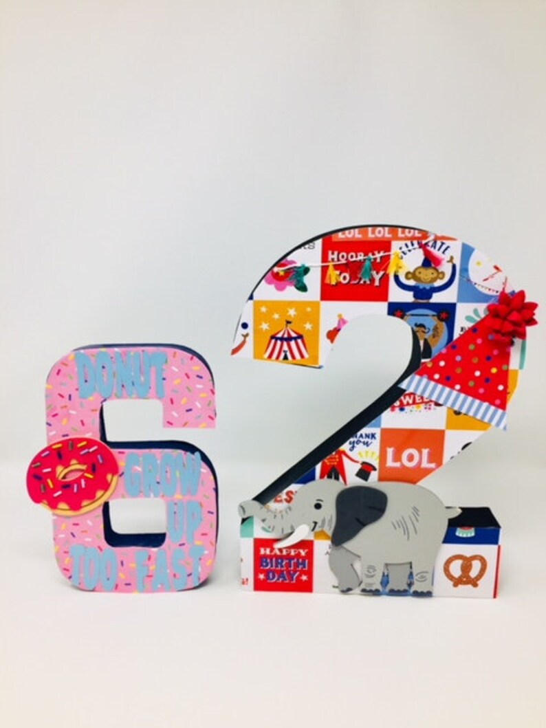 Boss Baby Decorated Number Boss Baby Birthday Number | Etsy