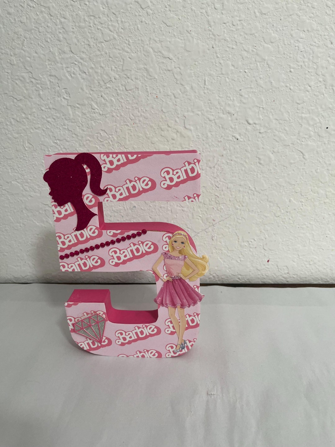 Barbie Birthday Number, Barbie Decoration, Barbie Table Decoration - Etsy