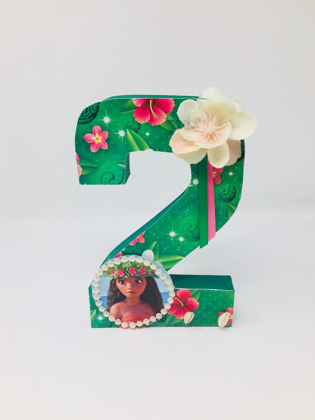 Personalized Moana Birthday Number, Moana Birthday Decorations, Moana ...