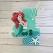 Ariel Birthday Number, Little Mermaid Decorated Number, Little Mermaid ...