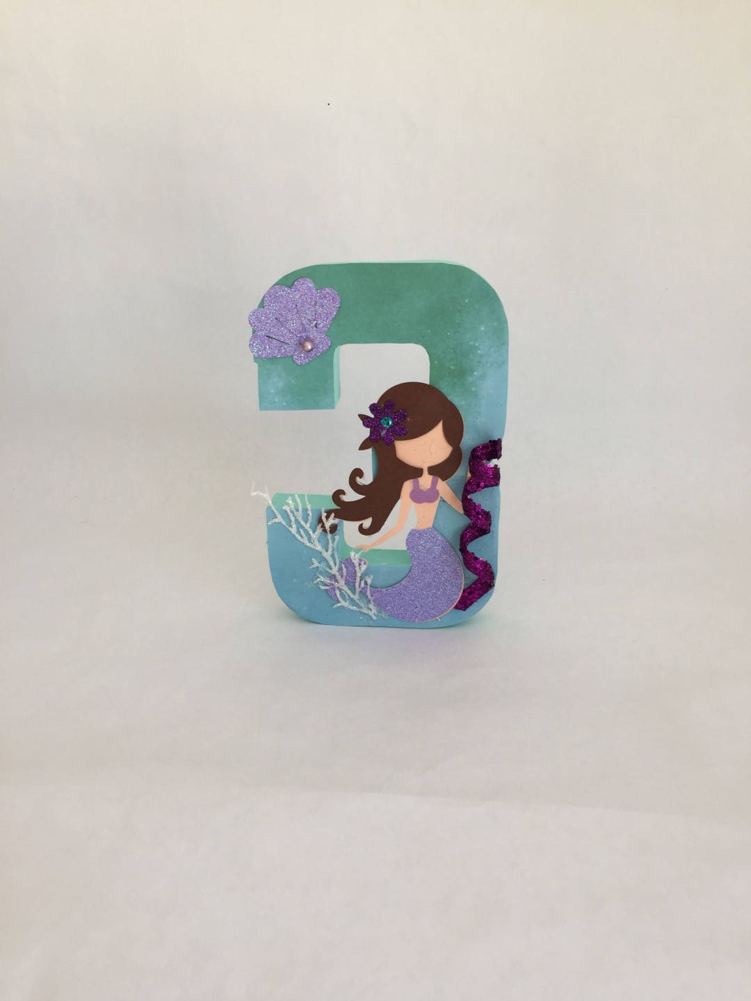 Mermaid Number, Mermaid Birthday, Mermaid Party, Mermaid Centerpiece ...