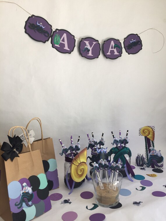 Ursula Complete Decorations Party in a Box Ursula Birthday | Etsy