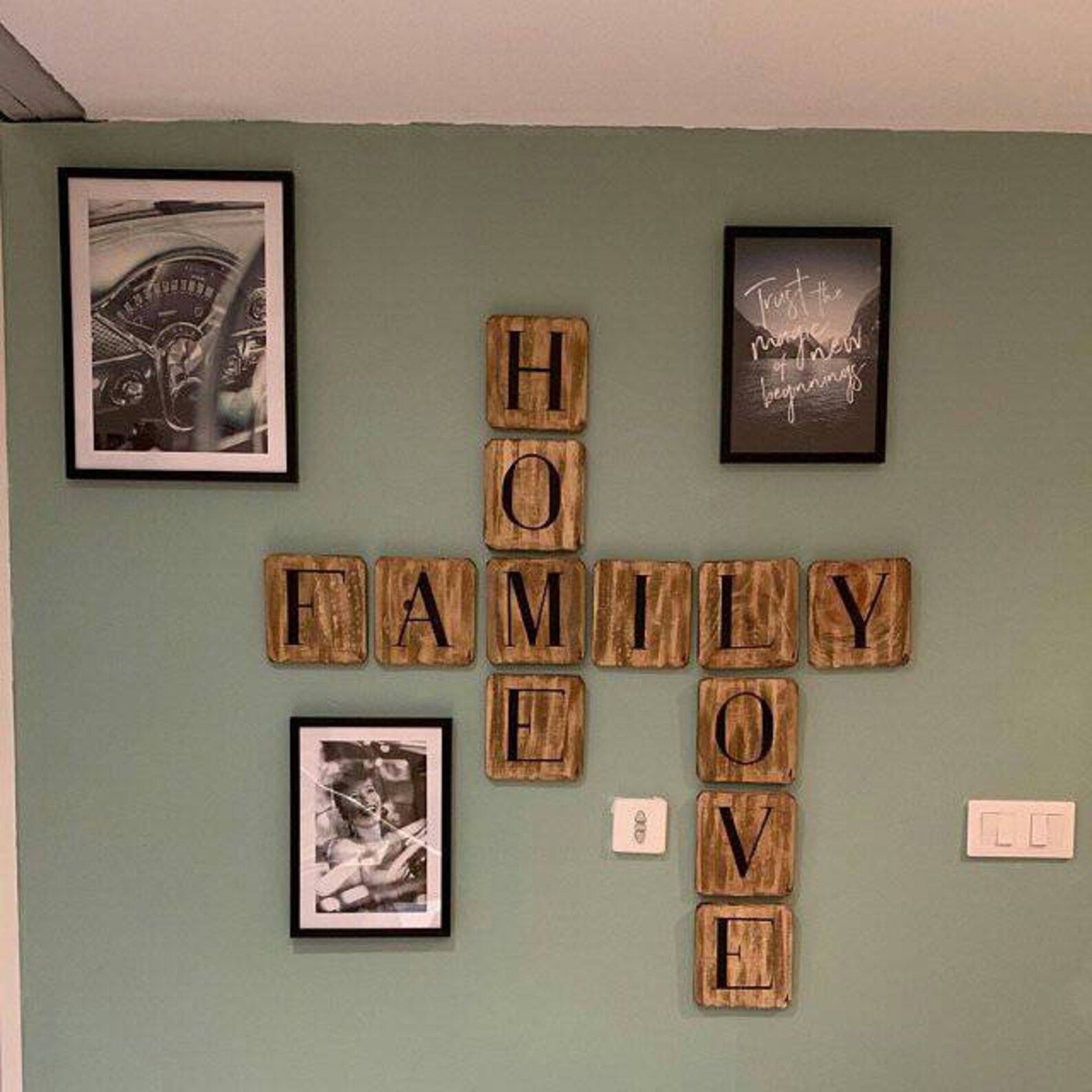 Lettre scrabble/10cm/lettre personnalisé/ tableau - Etsy France